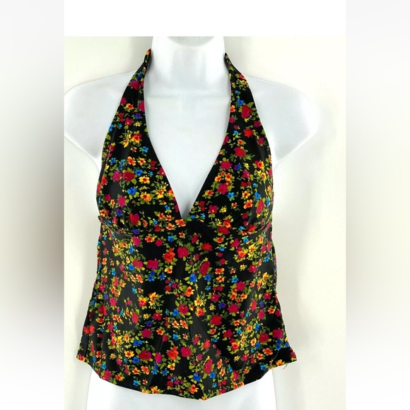 Catalina | Tops | Catalina Women Xl Tankini Top Floral Halter Top ...